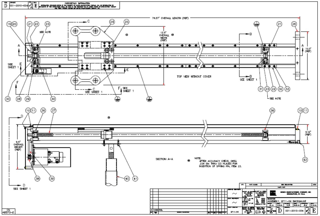 HURCO Autobend 6 Backgauge Parts, Listings and Assemblies