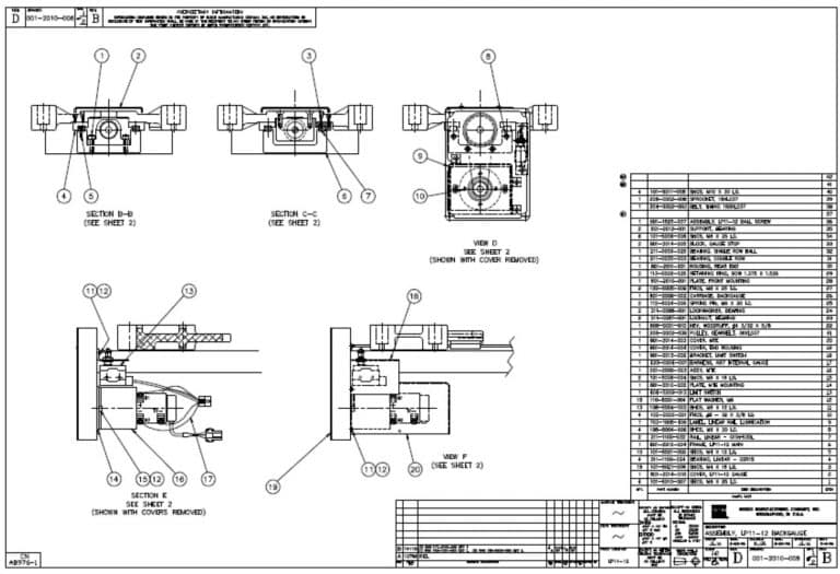 HURCO Autobend 6 Backgauge Parts, Listings and Assemblies
