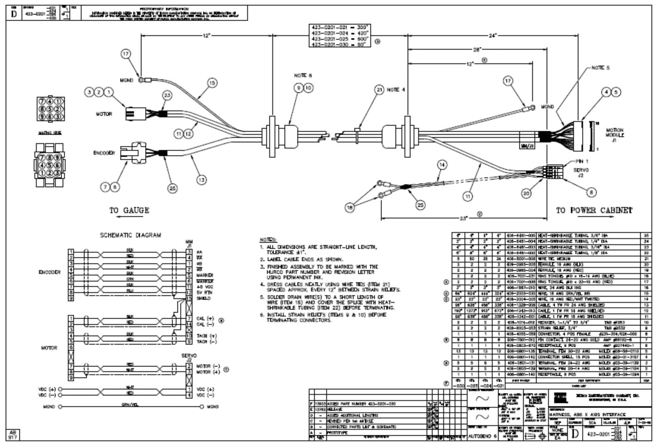 HURCO Autobend 6 Backgauge Parts, Listings and Assemblies